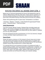 Technical Rider Example | PDF | Sound Technology | Sound