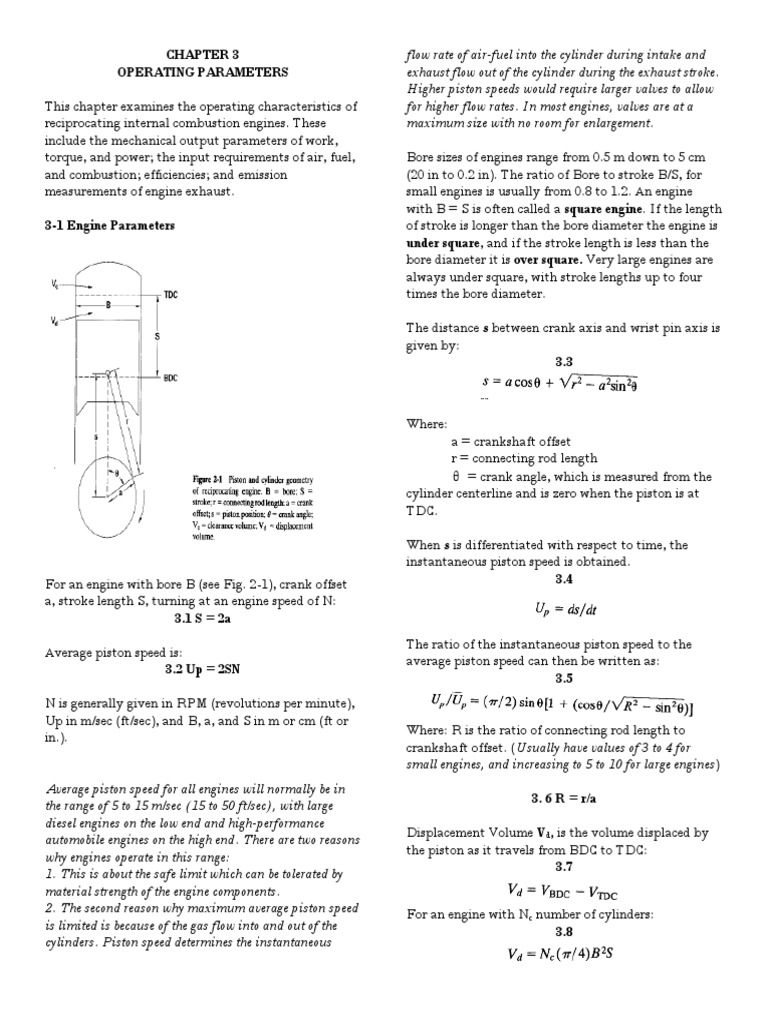 Engine Parameters PDF | PDF | Internal Combustion Engine | Exhaust Gas