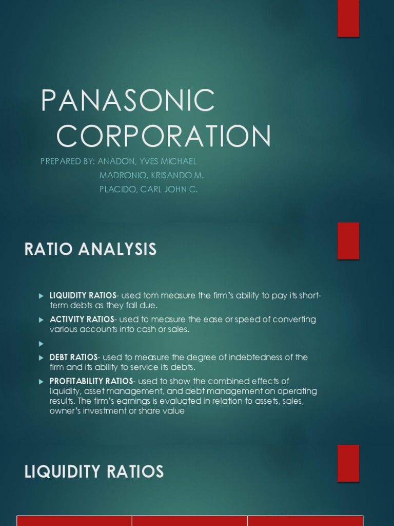 Panasonic Corporation | PDF | Revenue | Expense