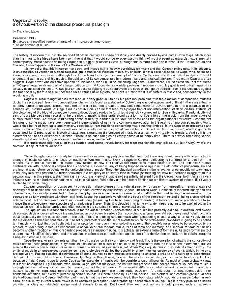 Cage PDF | PDF | Existence | Philosophy