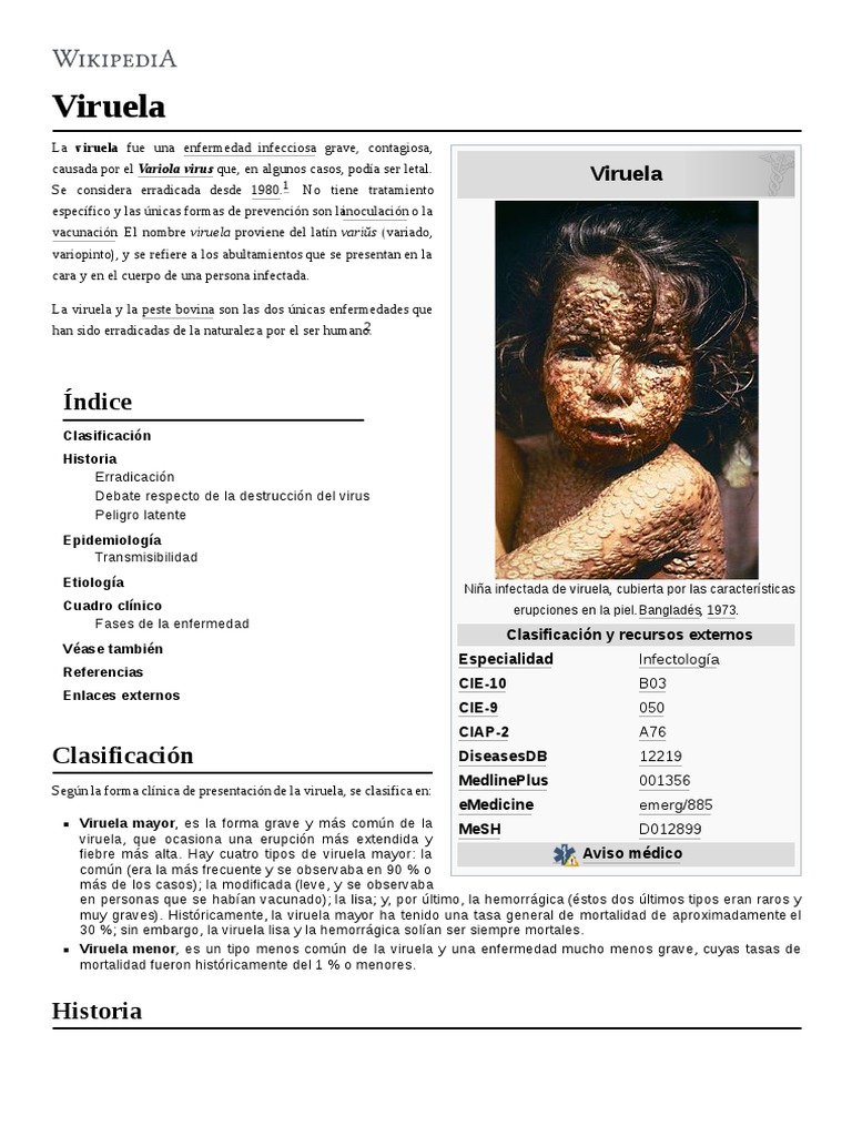 Viruela: Índice | Viruela | Microbiología