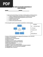 Mga Hamon at Pagtugon Sa Mga Gawaing Pangkabuhayan | PDF