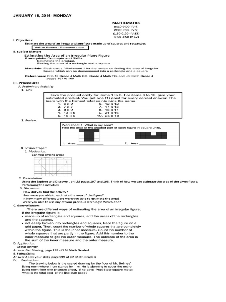 Estimating The Area of An Irregular Plane Figure: Mathematics | PDF