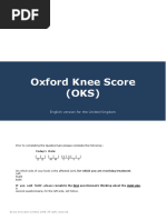 KOOS Knee Survey in Spanish (US) | PDF | Knee | Osteoarthritis
