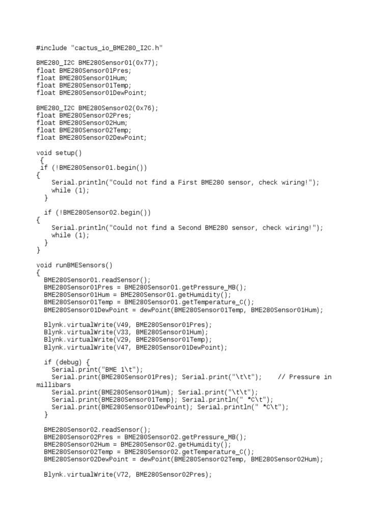 Sensor Bmp280 | PDF | Teaching Methods & Materials | Technology & Engineering