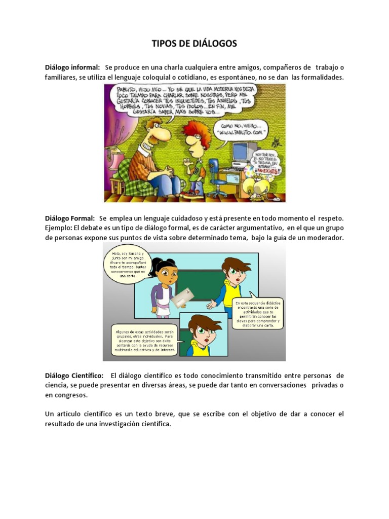 Tipos de Diálogos | PDF
