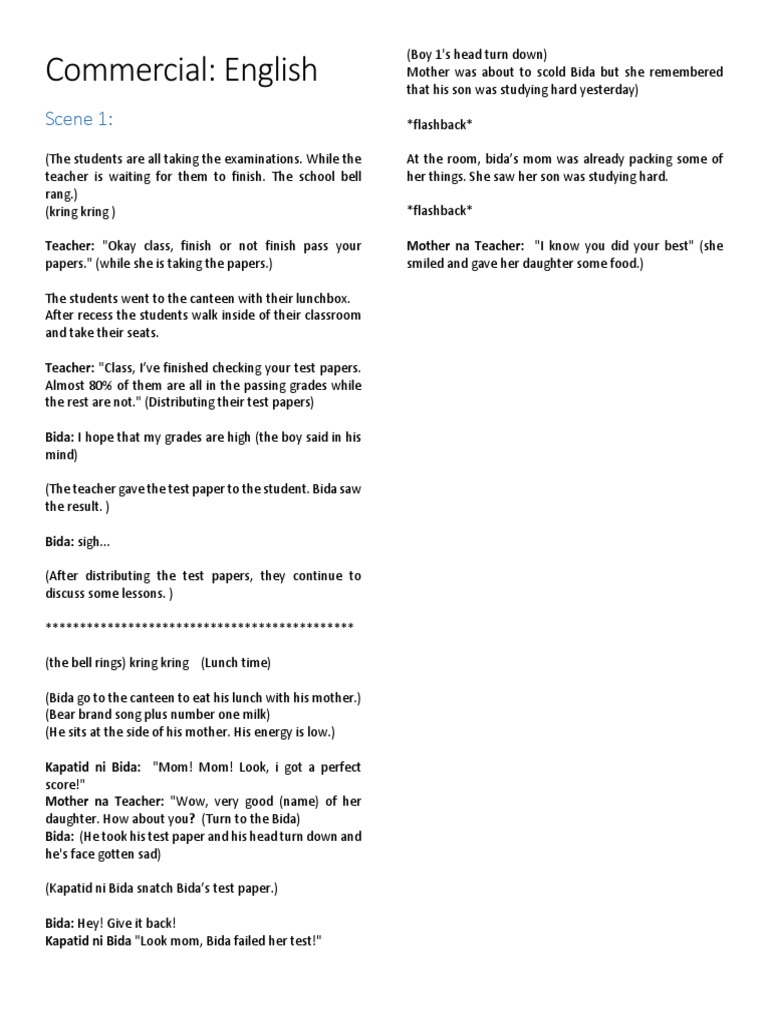 Commercial Script | PDF