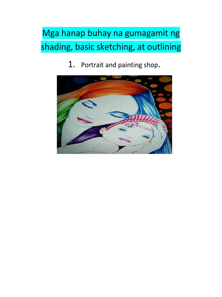 Mga Hanap Buhay Na Gumagamit NG Shading | PDF