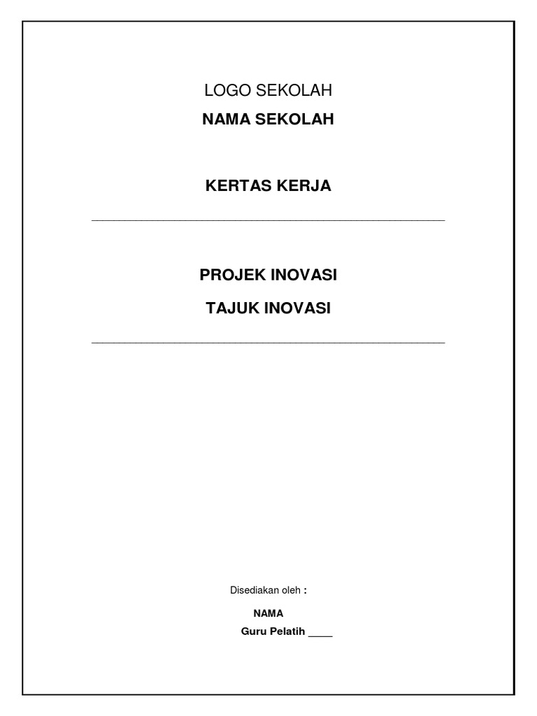 Format Proposal Inovasi | PDF