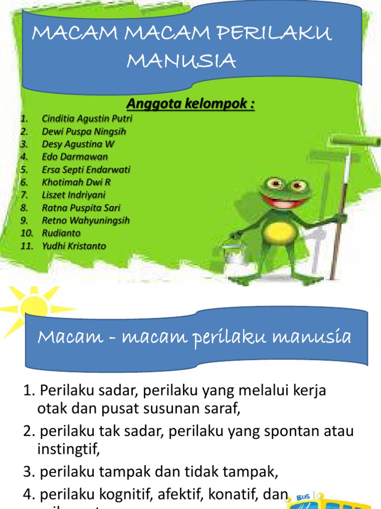 Jenis-jenis Perilaku Manusia | PDF