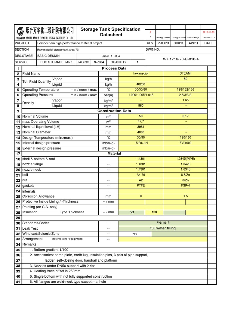 WH1716-70-B-010-4 S-7004 Storage Tank Specification Datasheet Rev1 ...