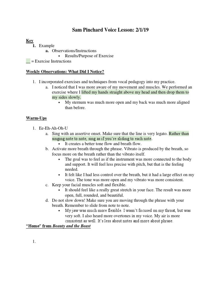 Lesson Journal 1 | PDF