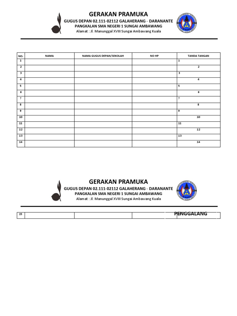 Kertas Registrasi | PDF
