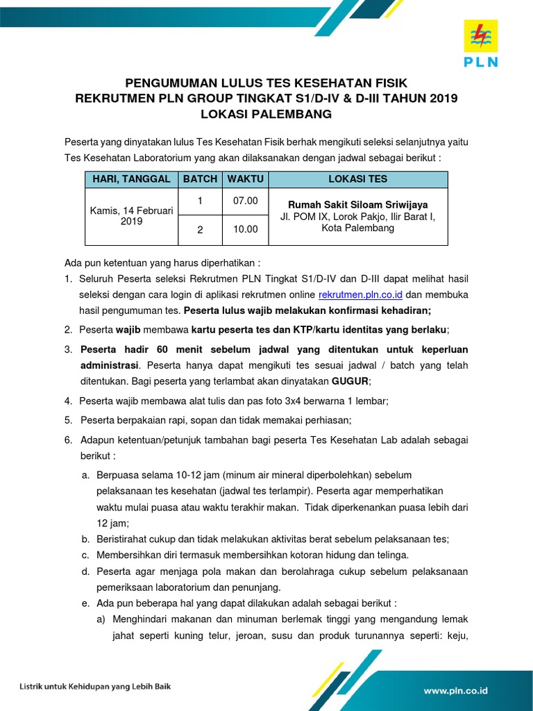 Tes Lab PLN PDF | PDF