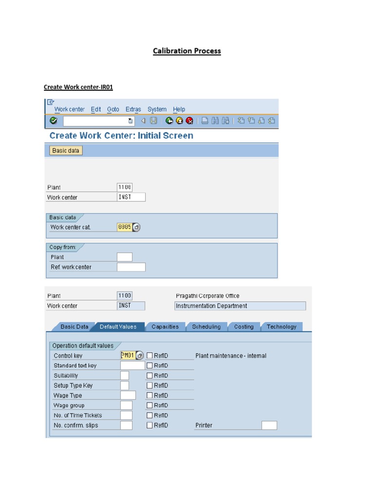 SAP QM PM Equipment Calibration Process | PDF