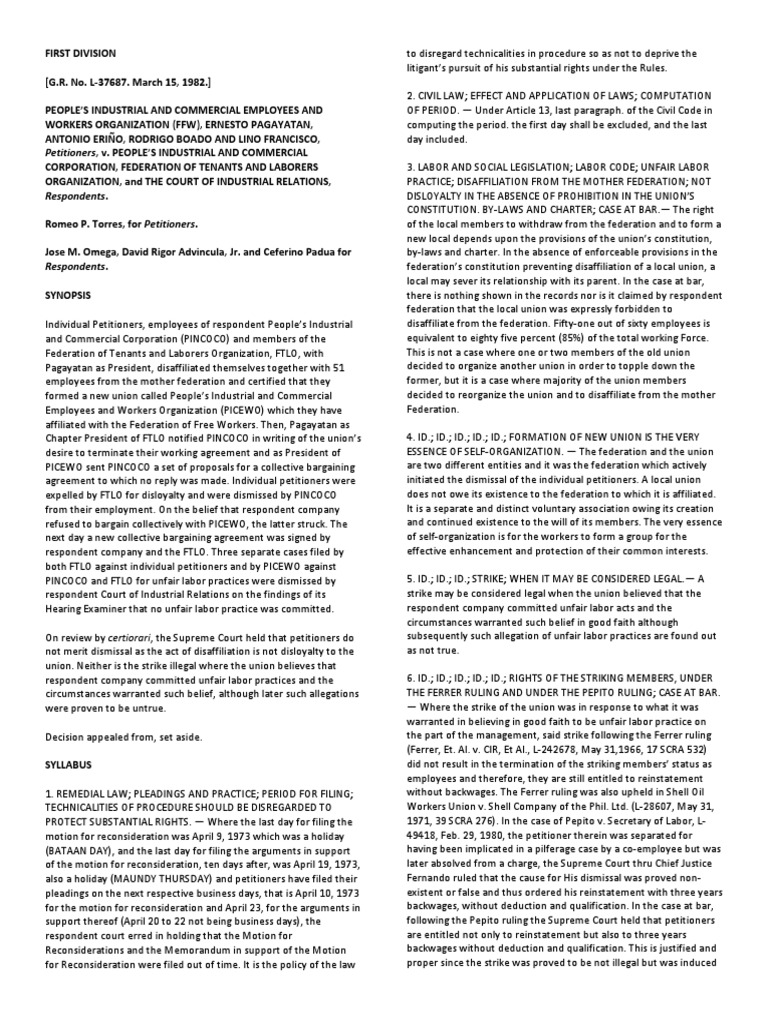 People's Industrial and Commercial Employees Vs People's Industrial ...