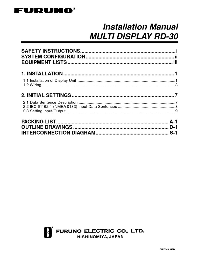 RD30 Installation Manual PDF | PDF | Screw | Manufactured Goods