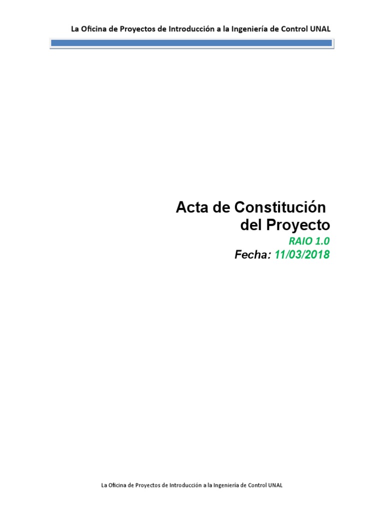 Acta de Proyecto Zeus | PDF | Presupuesto | Diodo emisor de luz
