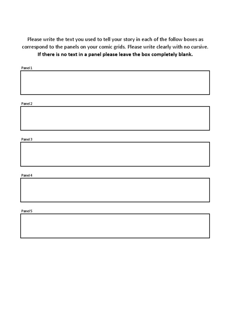 Panel Script Template 5 Panel v2 PDF | PDF