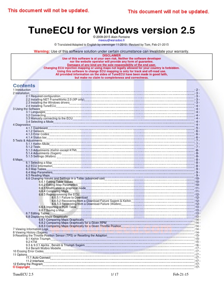 TuneECU 2 5 Description en | PDF | Device Driver | Throttle