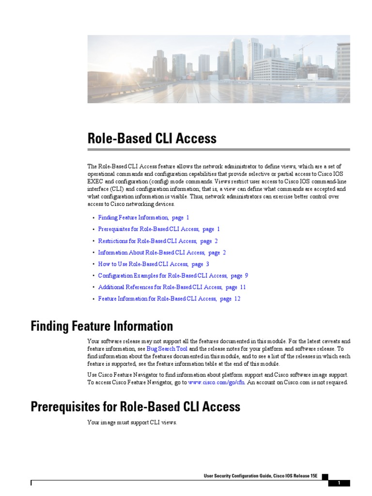 Sec Role Base Cli | PDF | Superuser | Command Line Interface