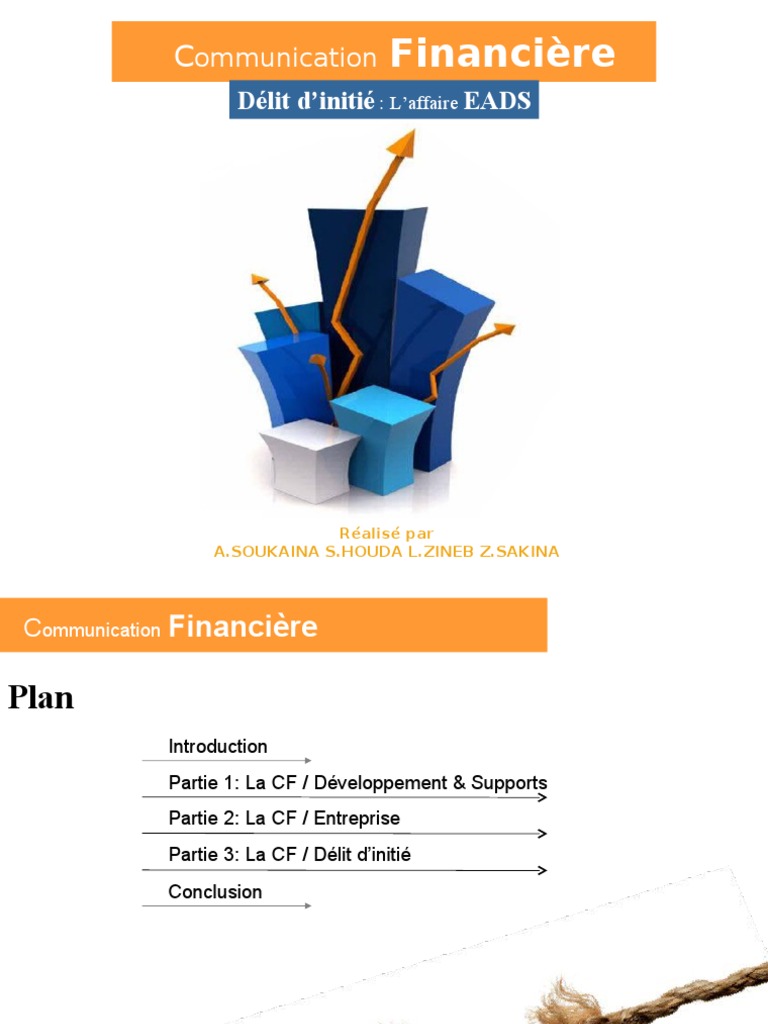 Communication Financière | PDF | Bourse (économie) | Délit d'initié