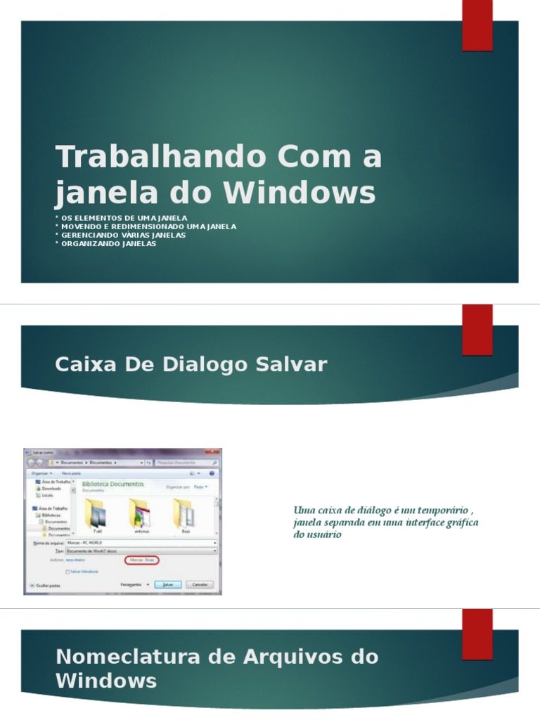 Gerenciando e organizando janelas no Windows | PDF | Janela ...