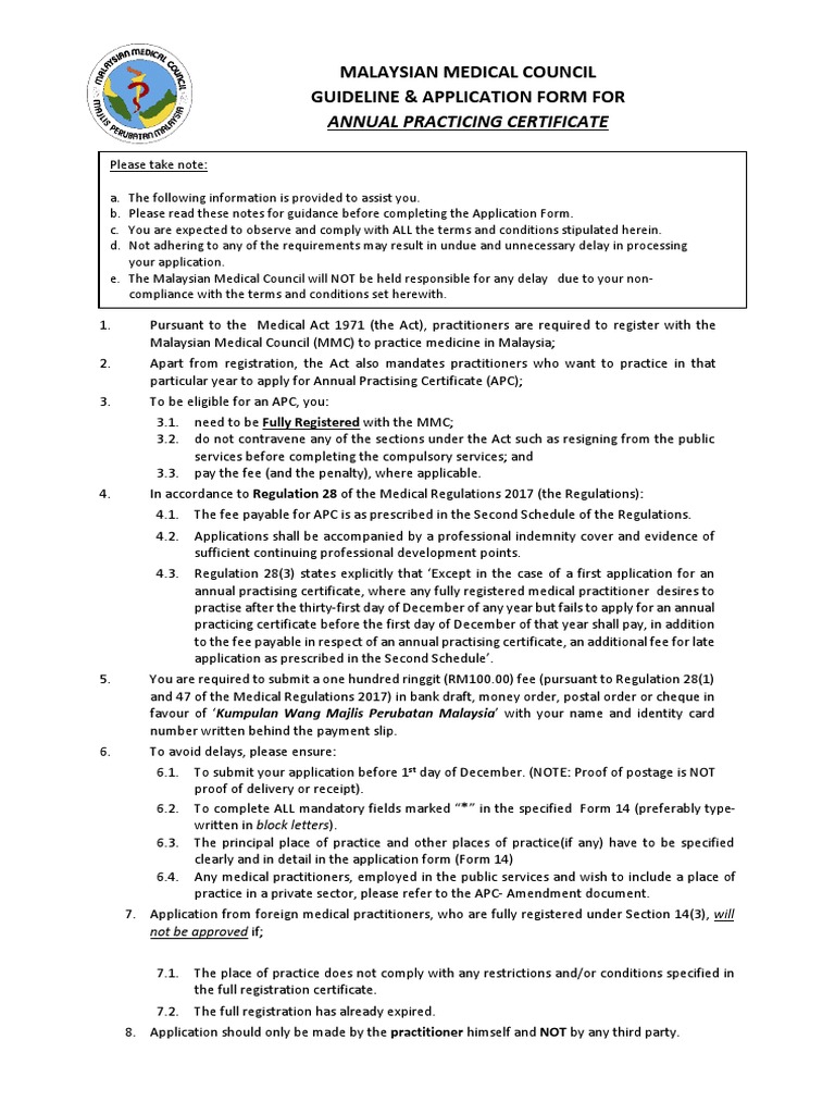 APC Application Guidelines Malaysia | PDF | Money Order | Identity Document