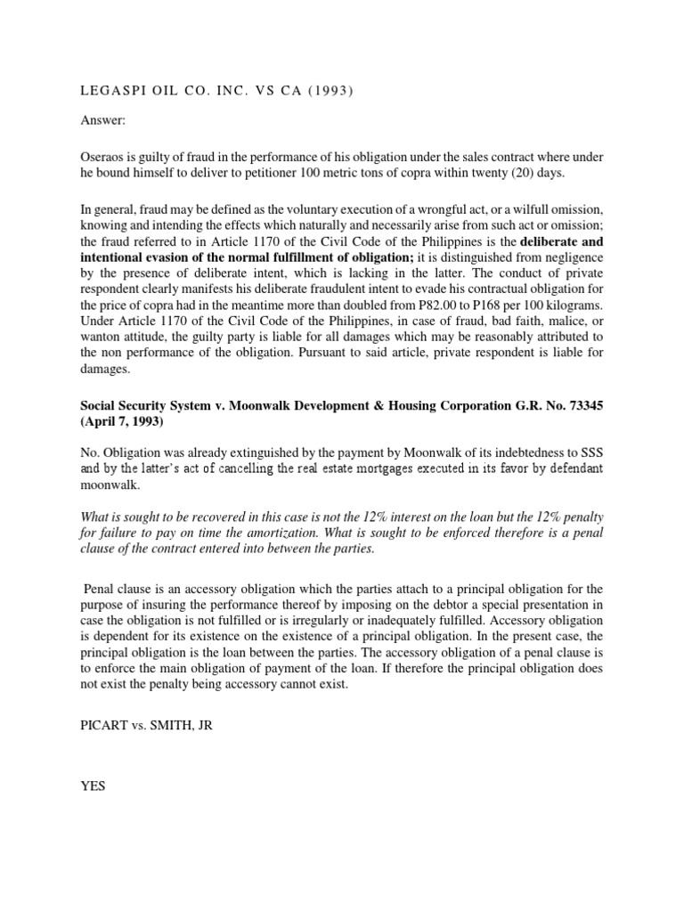 Legaspi Oil Co | PDF | Negligence | Fraud