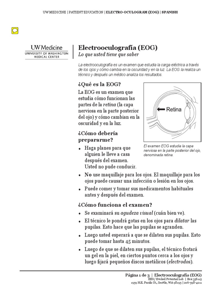 Electro Oculogram (EOG) SP | PDF | Ojo | Sistema visual