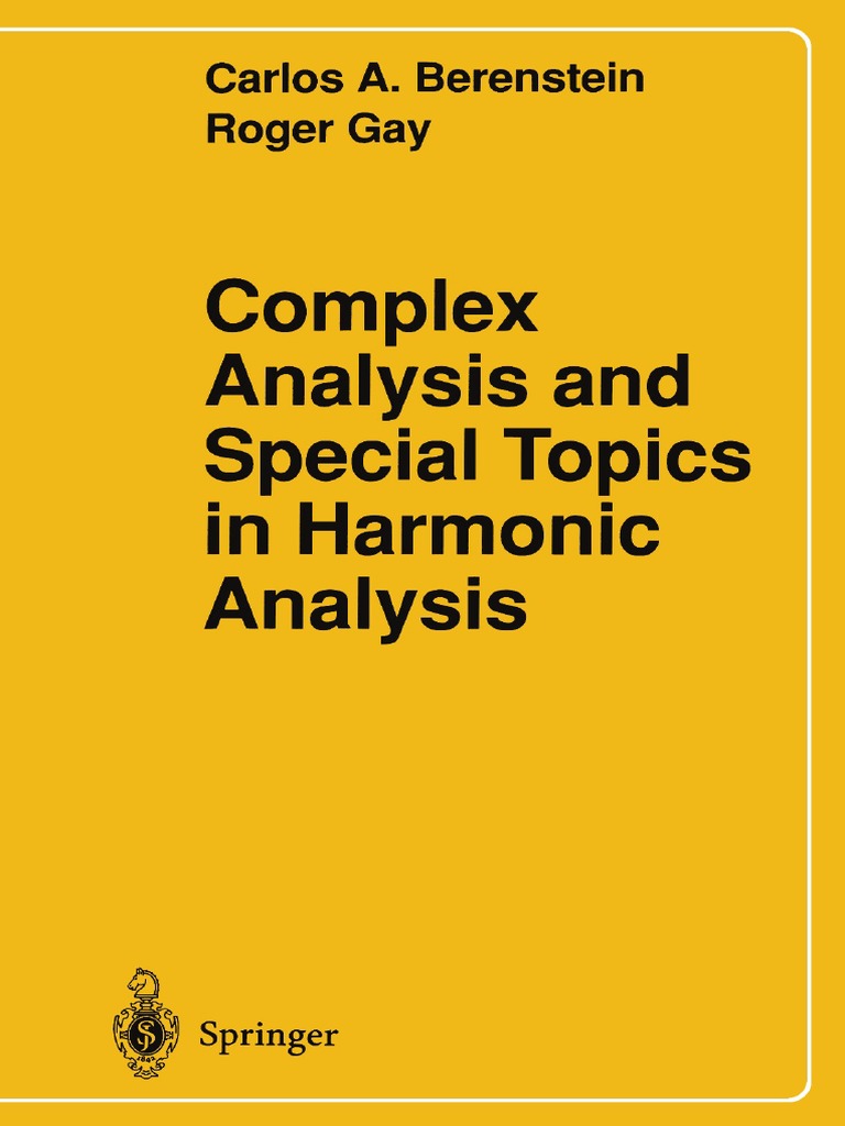 1995 Book ComplexAnalysisAndSpecialTopic PDF | PDF | Holomorphic Function | Distribution ...