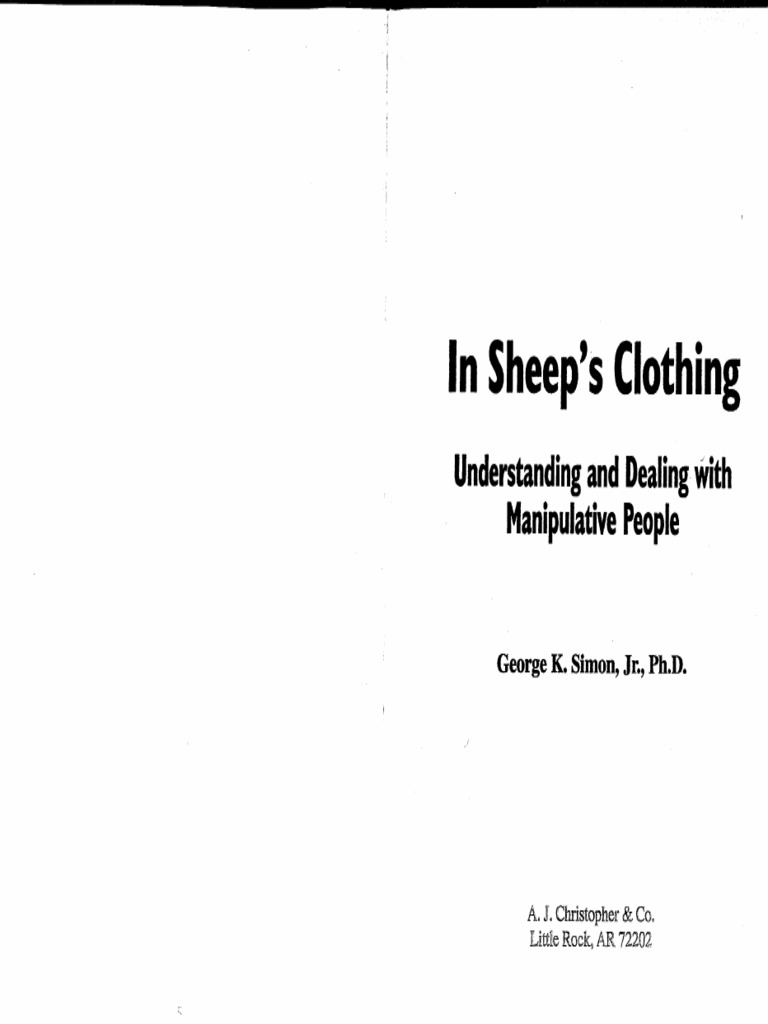 George K. Simon, JR., Ph.D. - in Sheep's Clothing PDF | PDF