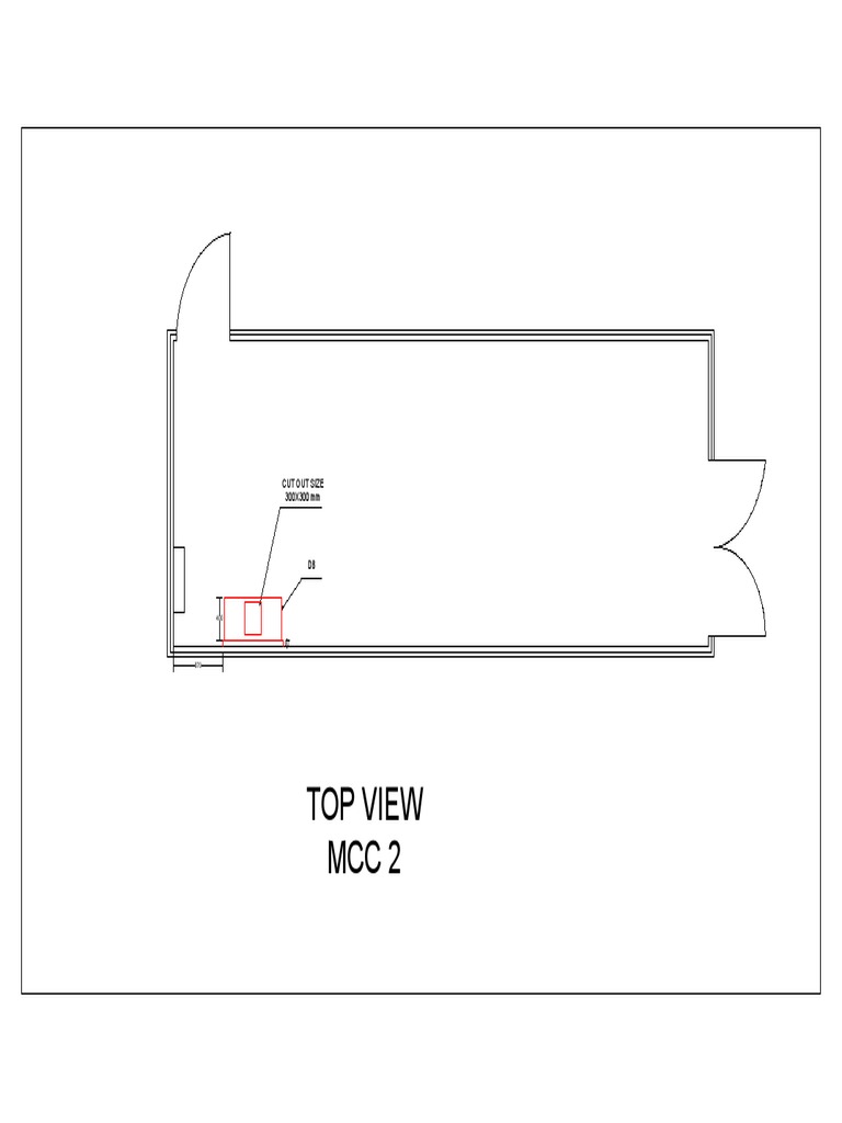 Cutout dimensions for MCC 2 top view | PDF
