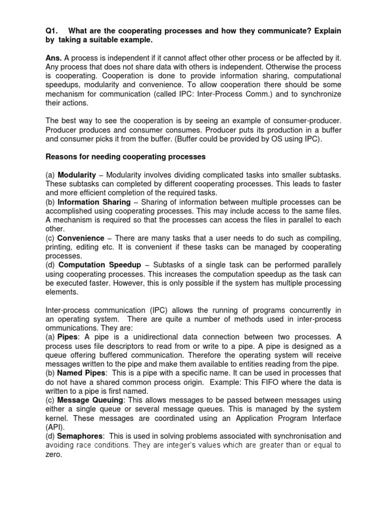 OMC 303 - Section A | PDF | Scheduling (Computing) | Process (Computing)