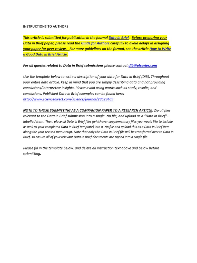 Data Brief | PDF | Academic Publishing | Data