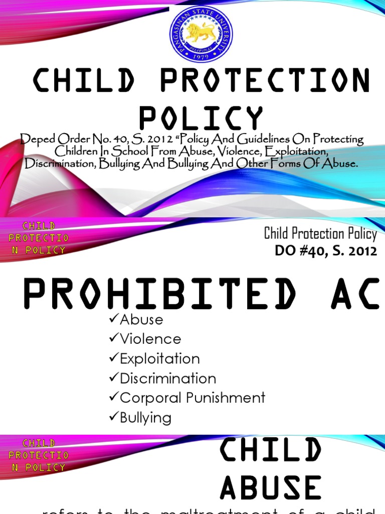 Child Protection Policy Report | PDF | Bullying | Child Protection