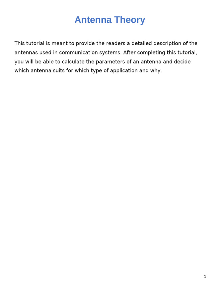 Antenna Theory | PDF | Antenna (Radio) | Polarization (Waves)