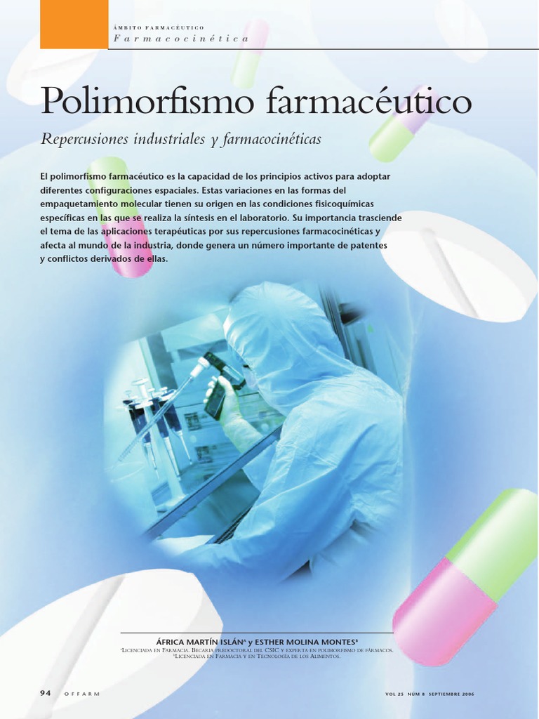 Polimorfismo Farmacéutico PDF | PDF | Medicamentos con receta | Carbón