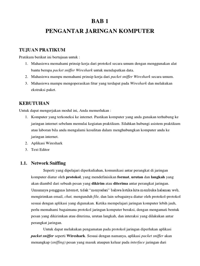 BAB 1 - Pengantar Jaringan Komputer | PDF | Komputer