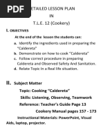 Culinary Arts: Canapé Lesson Plan | PDF | Hors D'oeuvre | Lesson Plan