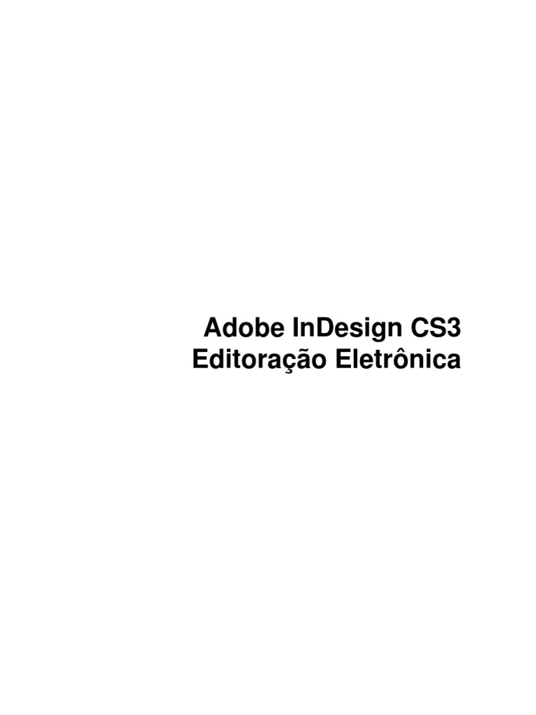 Apostila Indesign | PDF | Programas | Computação e Tecnologia da Informação
