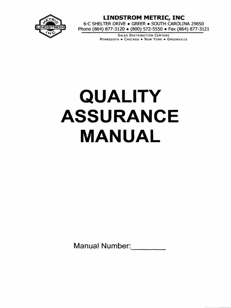 Quality Assurance Manual | Download Free PDF | Quality Assurance | Audit