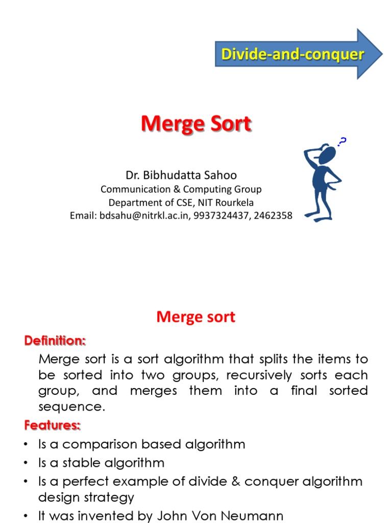 Merge Sort | PDF | Time Complexity | Computer Programming Merge Sort | PDF | Time Complexity | Computer Programming