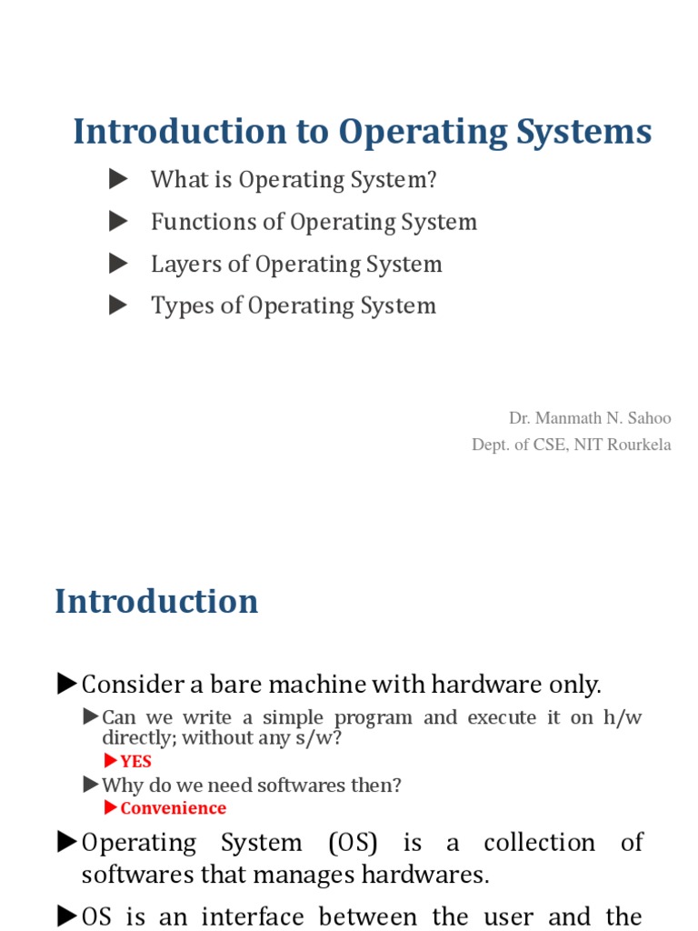 1 Introduction | PDF | Operating System | Computer Program