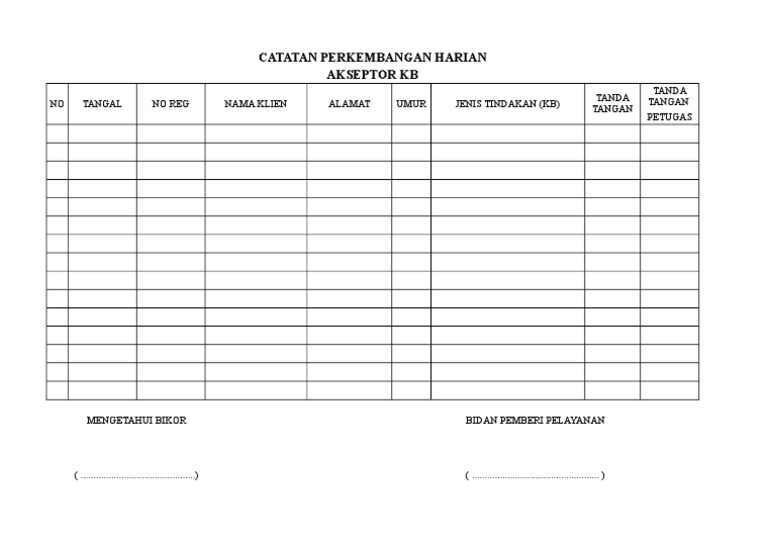 Form Akseptor KB | PDF