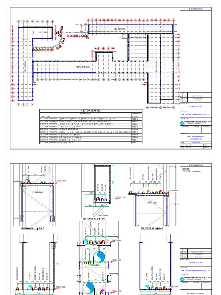 Section Drawing: Roll Shop CPL Building | Download Free PDF ...