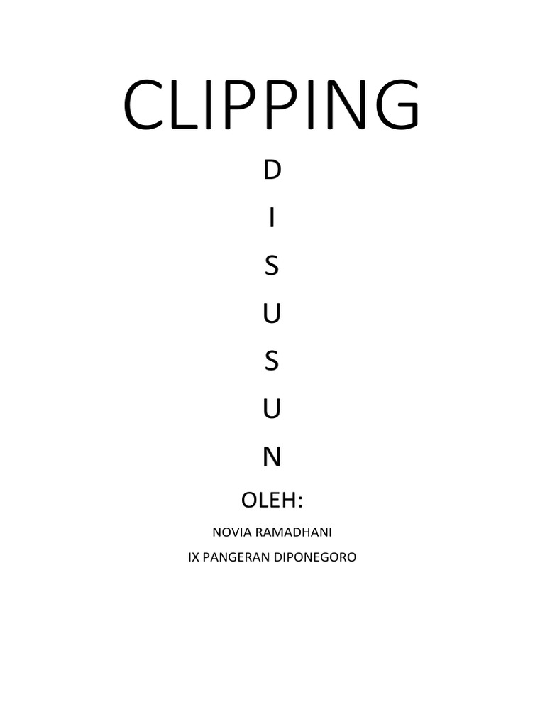 Clipping D I S U S U N PDF