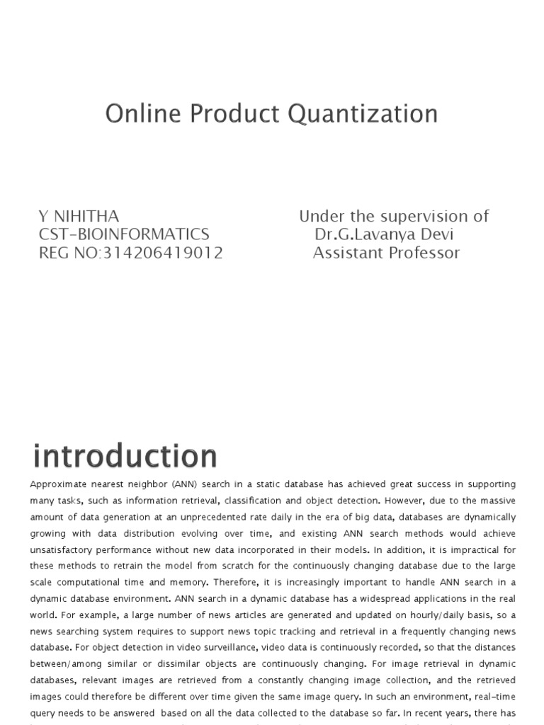 Online Product Quantization | PDF | Databases | Cryptography