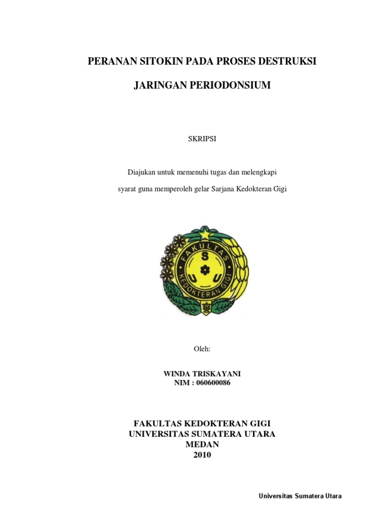 Peran Sitokin dalam Destruksi Periodonsium | PDF