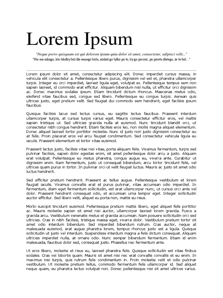 Lorem Ipsum | PDF | Text